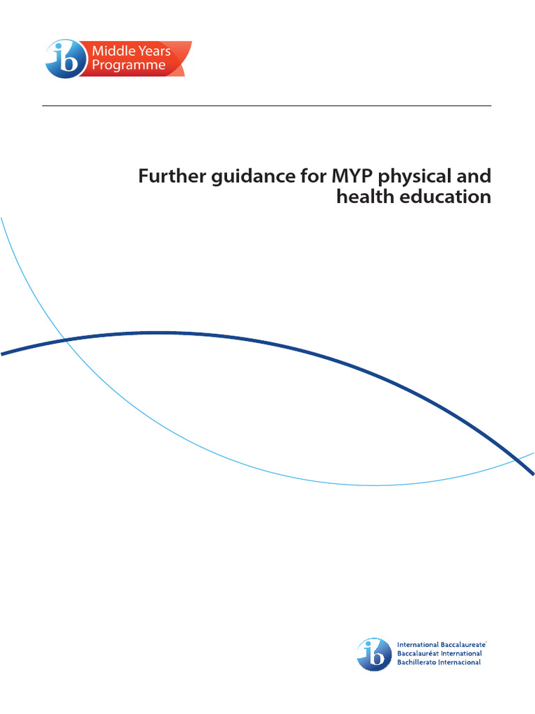 Further Guidance For MYP PHE | PDF | Health Education | Educational ...