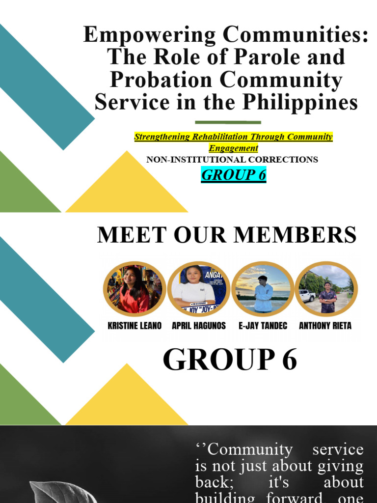 Community Service in Parole & Probation | PDF | Probation | Parole