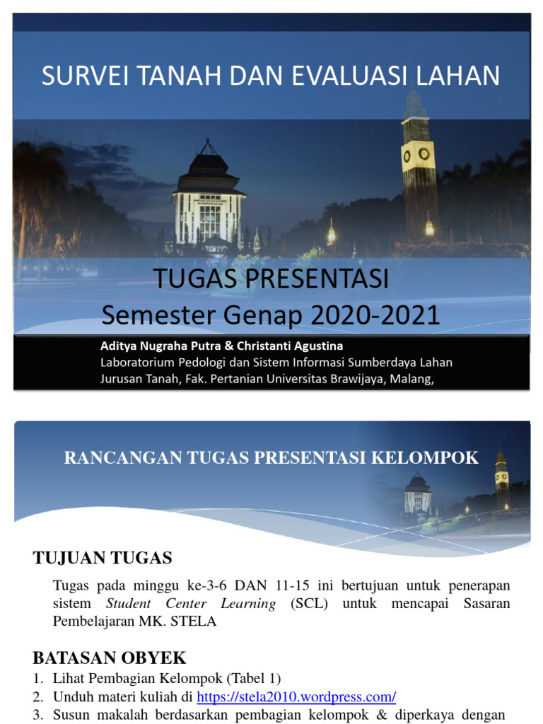 Stela Genap 2021 01 Panduan Tugas Presentasi Stela | PDF