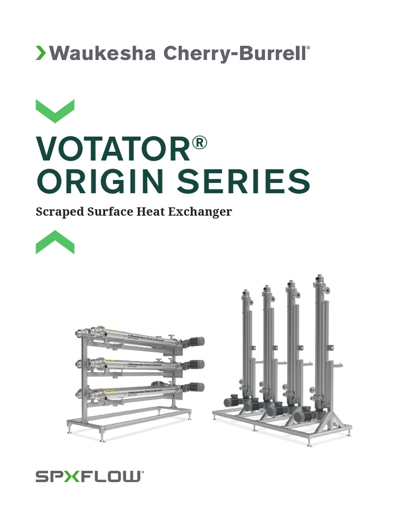 Waukesha Cherry Burrell Sshe Votator Origin Series Bro GB | PDF | Horsepower | Cream