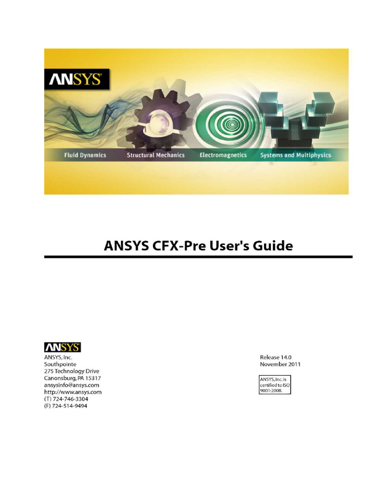 Ansys Cfx-Pre User's Guide | PDF