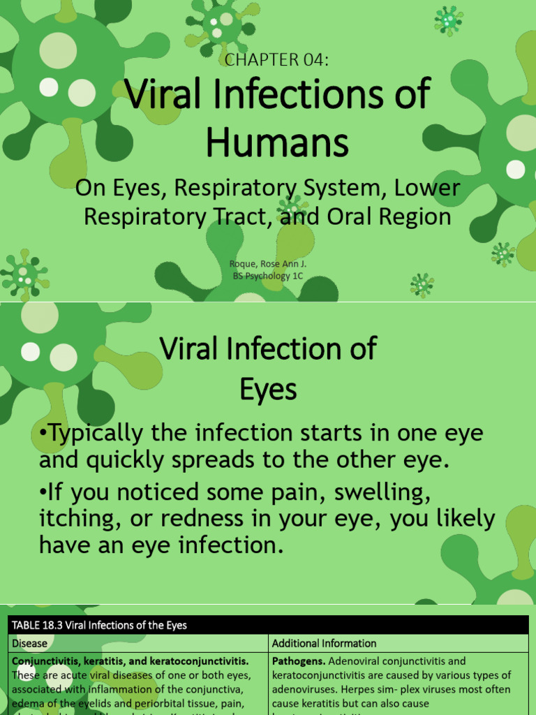 Viral Infection On Humans | PDF | Pneumonia | Respiratory Tract