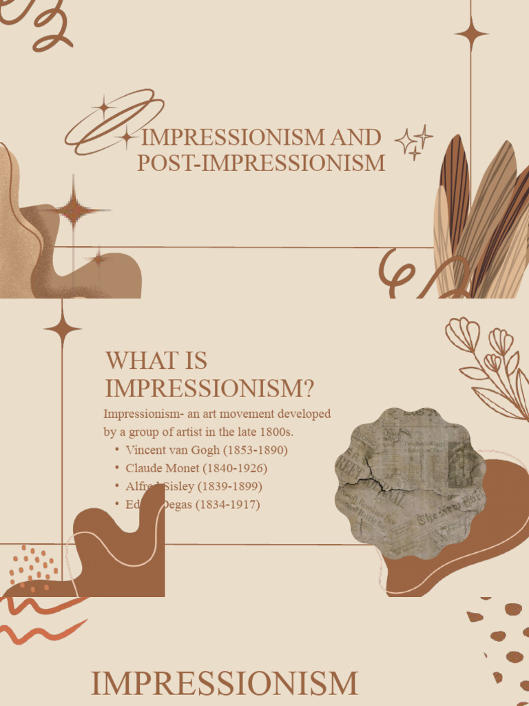 Impressionism Post Impressionism | PDF | Impressionism | Paul Gauguin