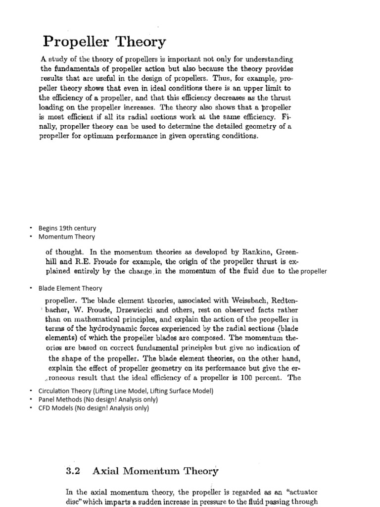 Propeller Theory | PDF | Propeller | Dynamics (Mechanics)