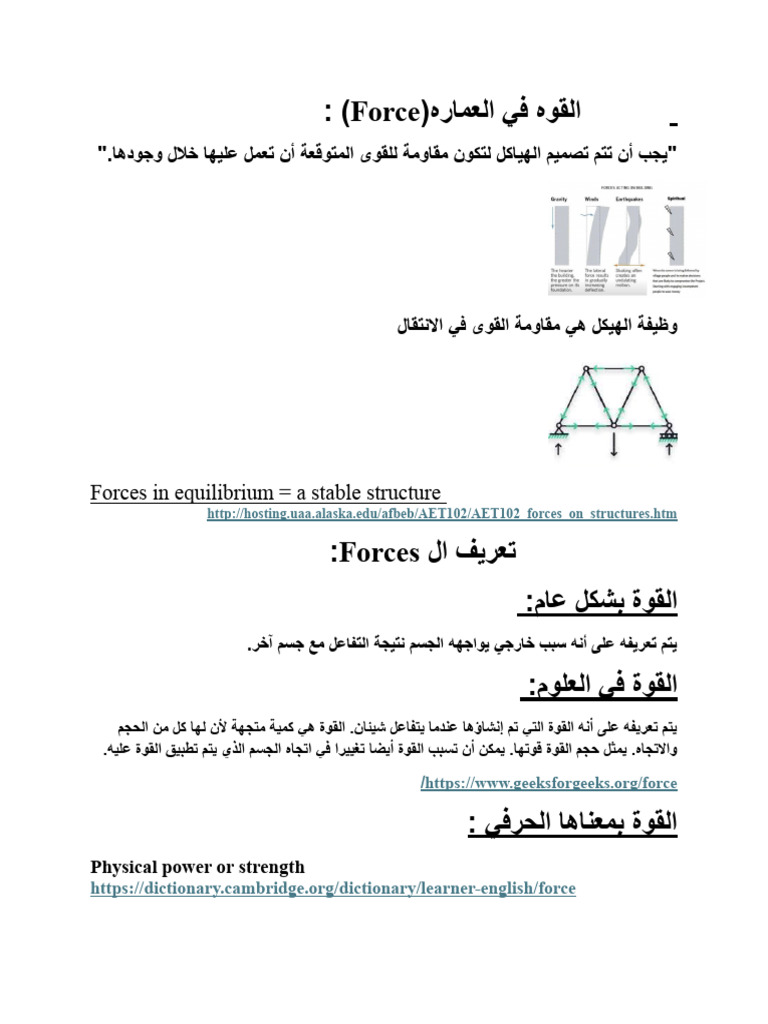 Forces Arabic | PDF