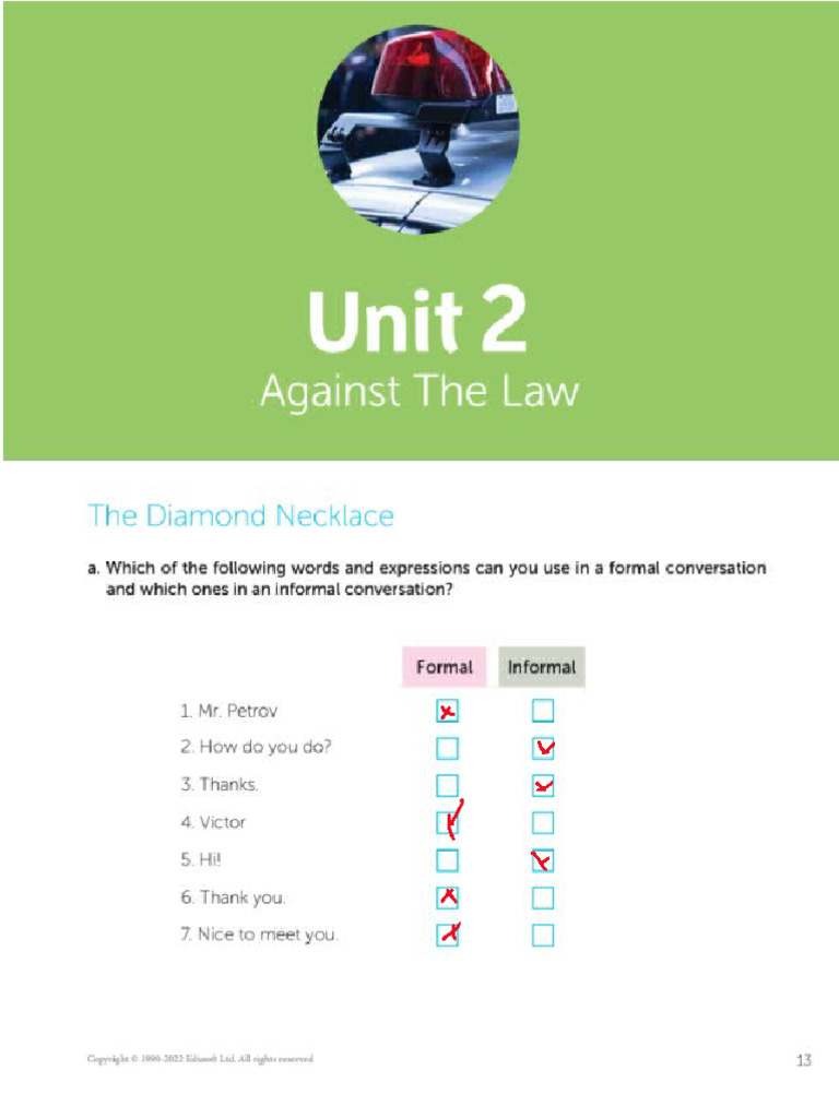 Against The Law - Workbook | PDF