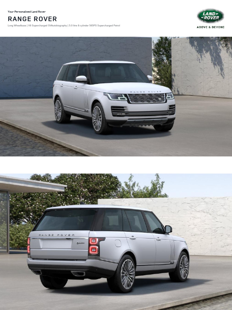 Land Rover Range Rover SVAutobiography | PDF | Four Wheel Drive | Trunk ...
