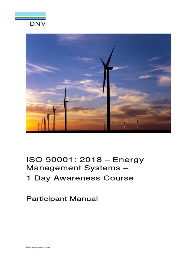 ISO 50K Awareness - Participant Manual - Ver 0 | PDF | Energy ...