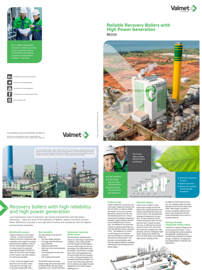 RECOX: Efficient Recovery Boilers | PDF | Boiler | Pulp (Paper)