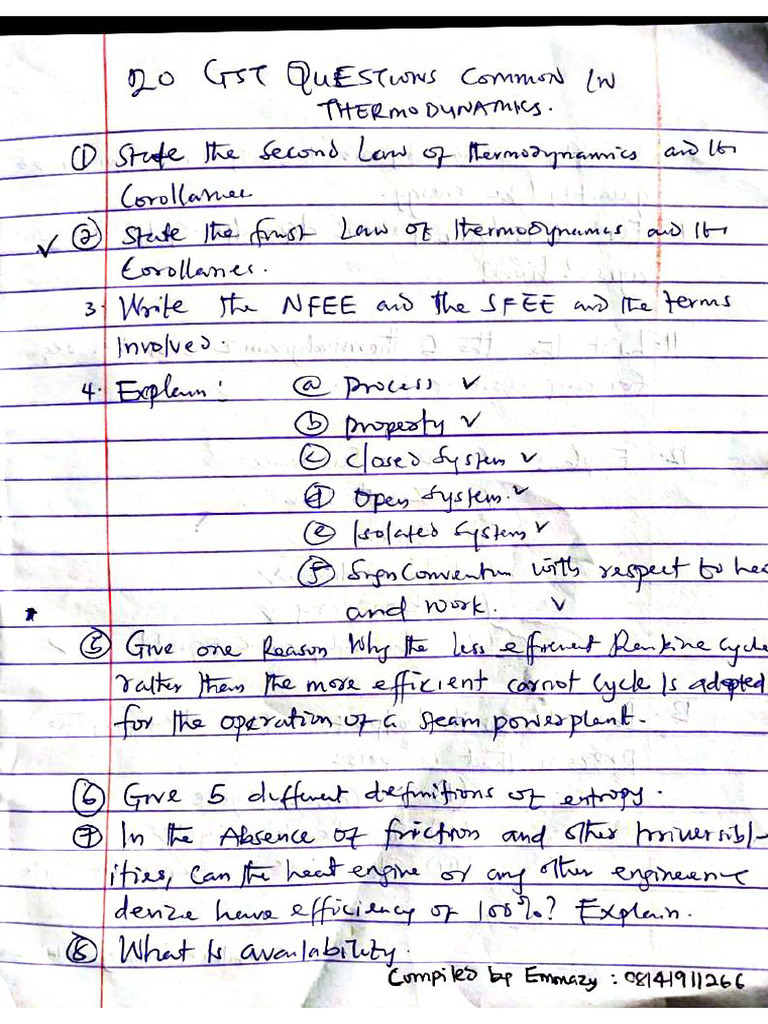 Common Eng209 GST Questions - Compiled by Emmazy | PDF