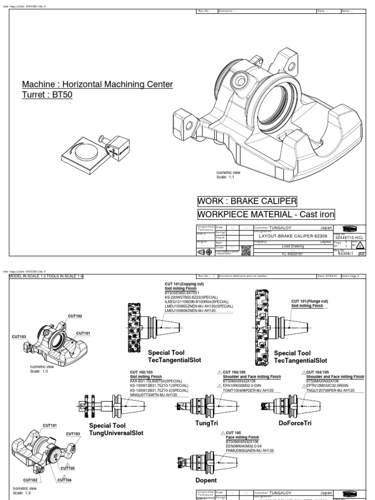 Automotive Brake-Caliper | PDF | Machining | Industrial Processes