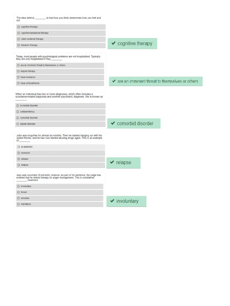 PBC101 5-Items Score | PDF