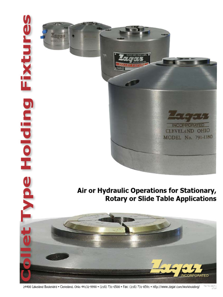 Zagar Collet Workholding | PDF | Piston | Rotating Machines