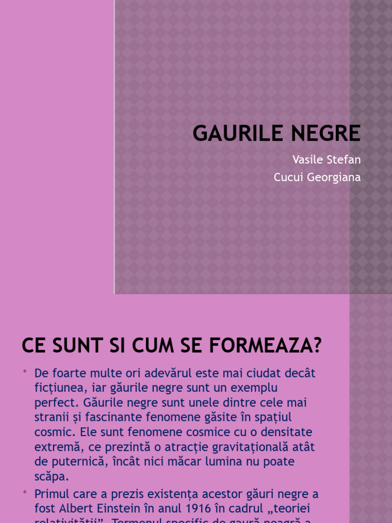 Gaurile Negre | PDF