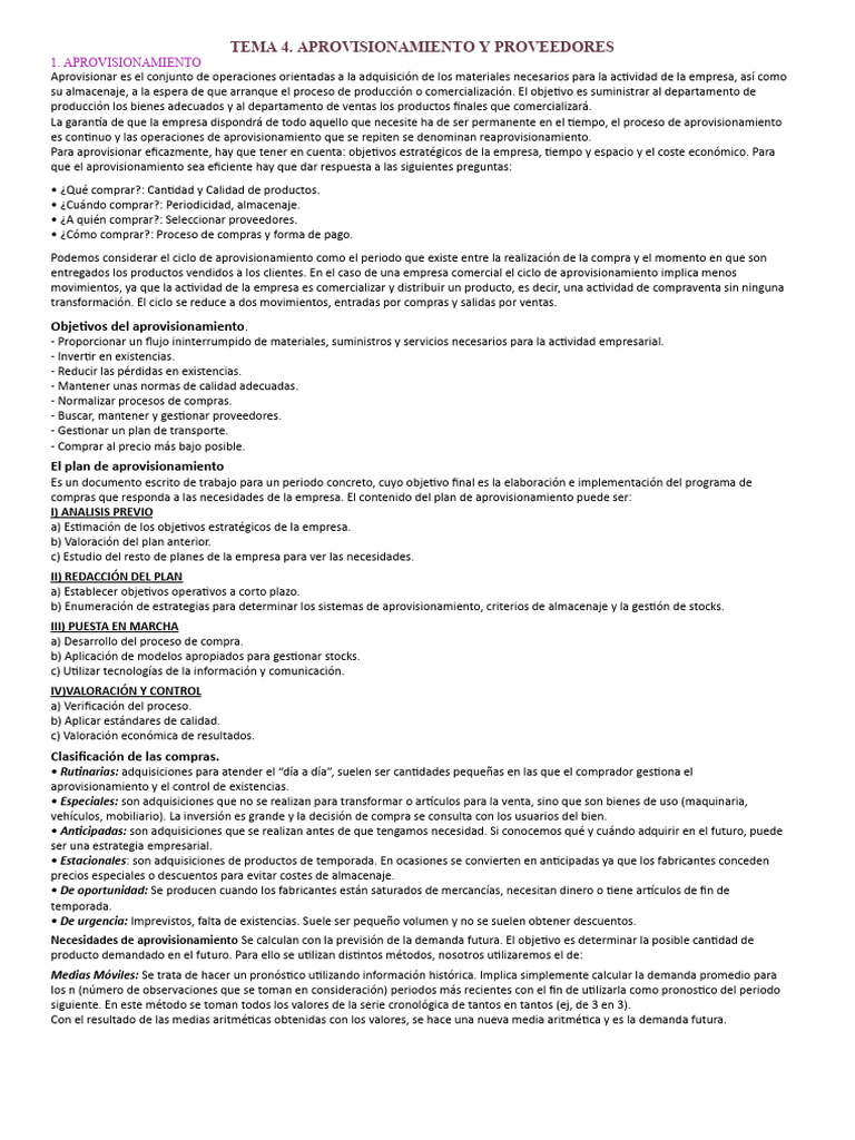 Estrategias de Aprovisionamiento y Selección de Proveedores | PDF | Obtención | Business