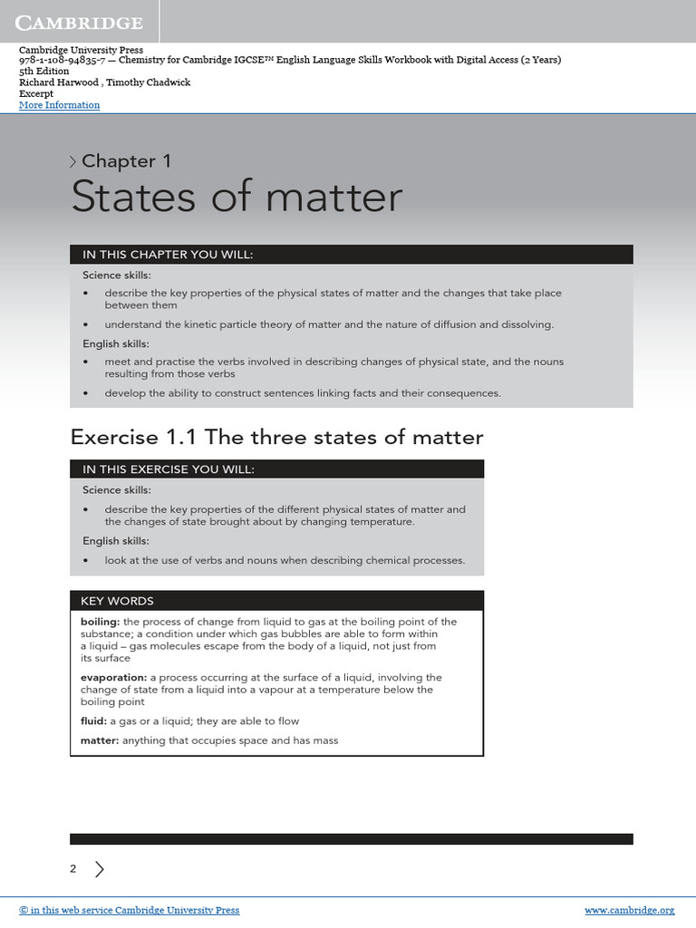 States of Matter Practice | PDF | Gases | Liquids