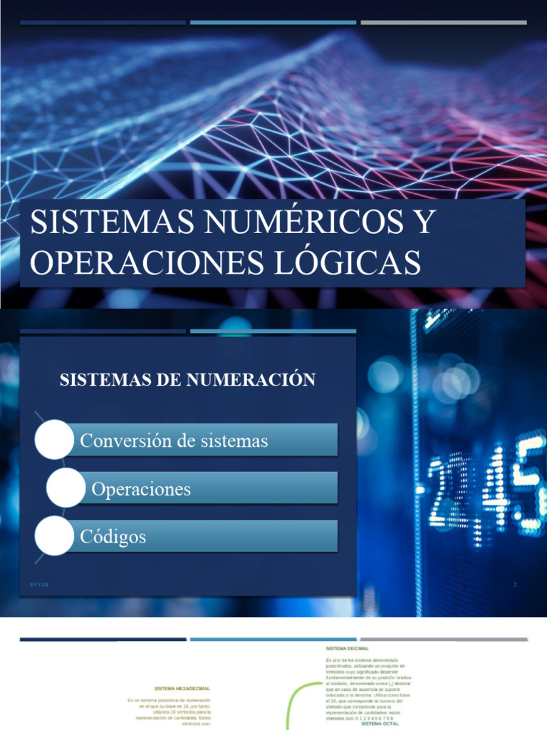 Sistemas Numéricos y Operaciones Lógicas | PDF | Matemática Elemental ...