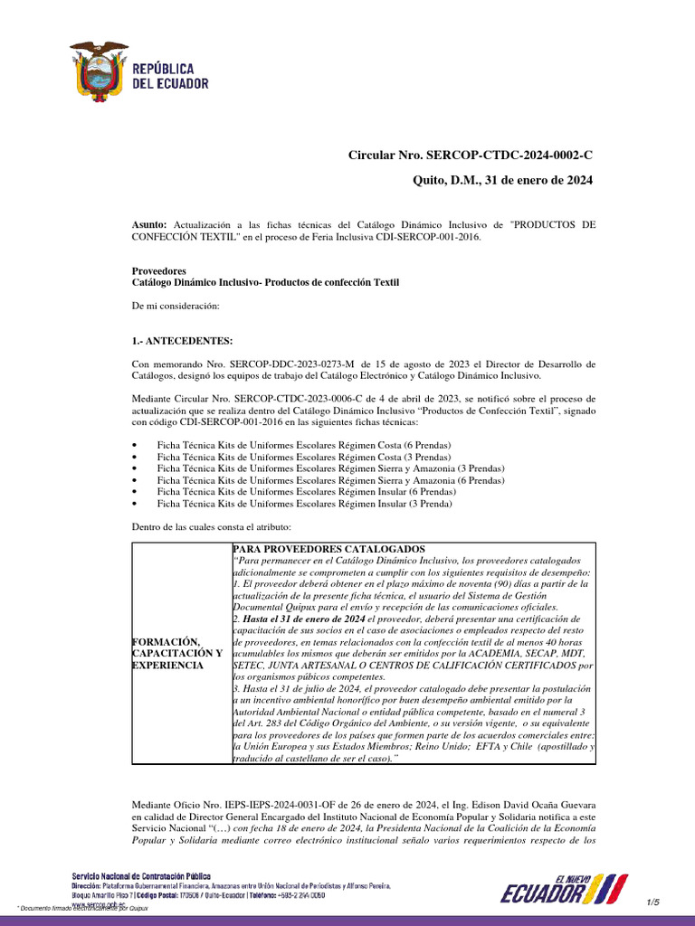 Sercop CTDC 2024 0002 C | PDF | Regulación | Gobierno