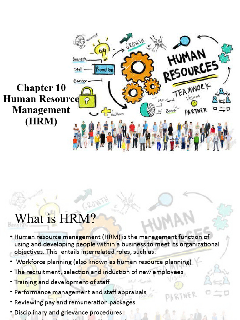 Chapter 10 Human Resource Management (HRM) Lesson 1 | PDF | Human ...