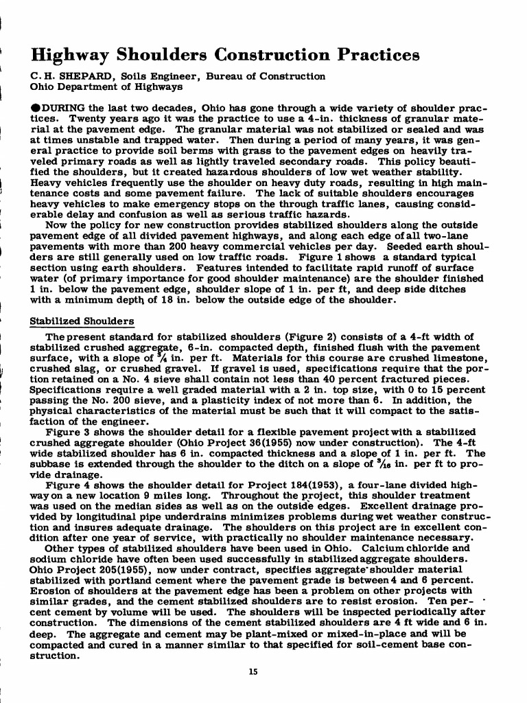 Highway Shoulders Construction Practices | PDF | Road Surface | Road