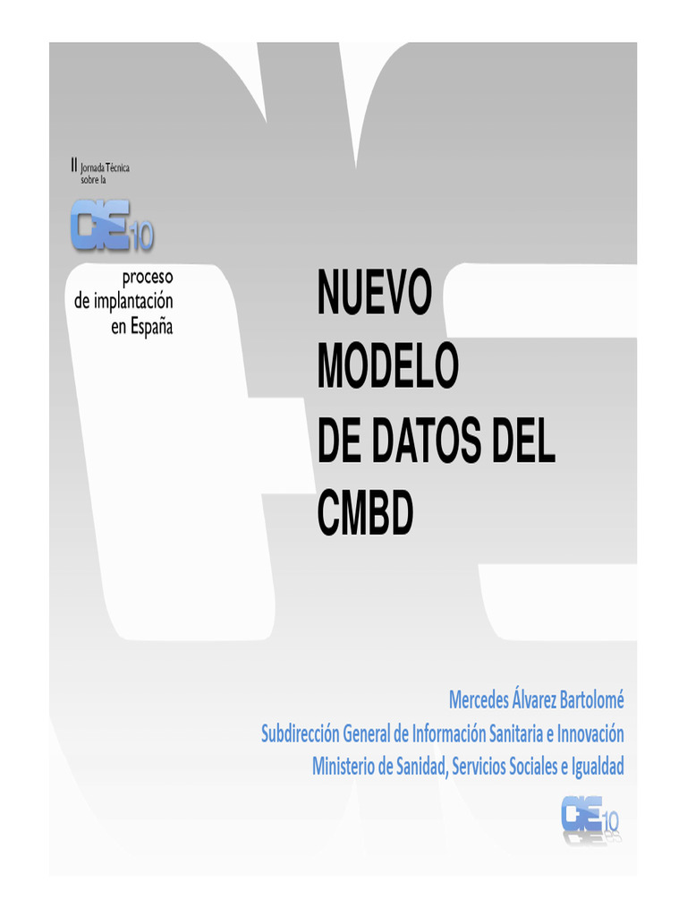 Nou Model CMBD | PDF | Hospital | Cuidado de la salud
