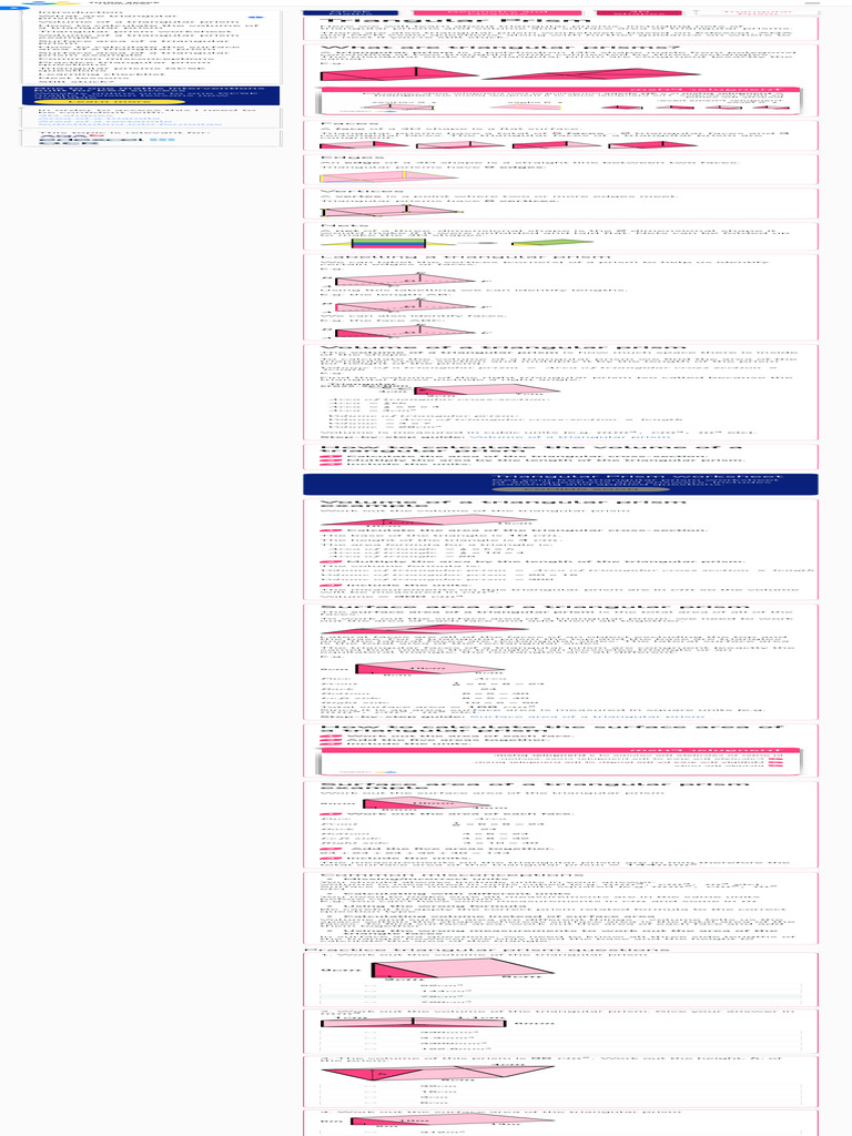 Triangular Prism - GCSE Maths - Steps, Examples & Worksheet | PDF ...