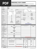 Updated Personal Data Sheet 2023 | PDF | Government | Social Institutions