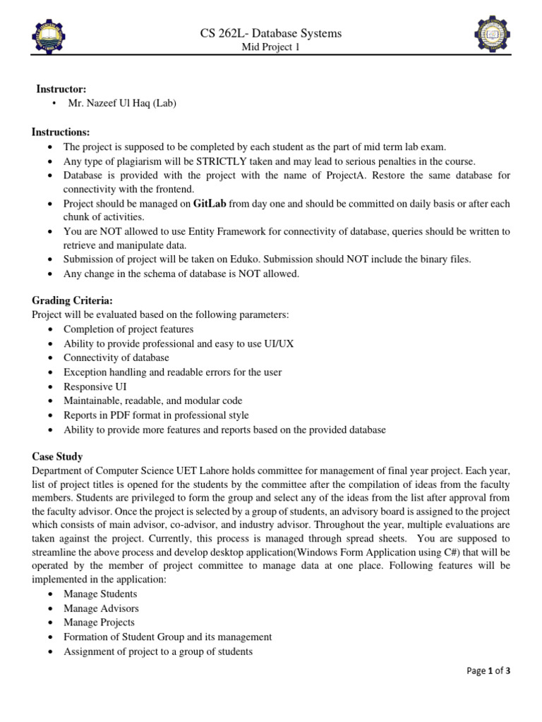 DB Project Student Management | PDF | Databases | Data