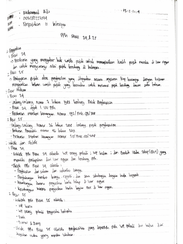 Muhammad Aidil (01031282227074) - Resume Pph24&25 | PDF