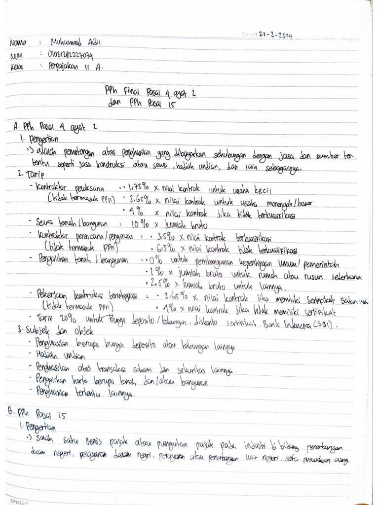 Muhammad Aidil (01031282227074) - Resume Pph4&15 | PDF