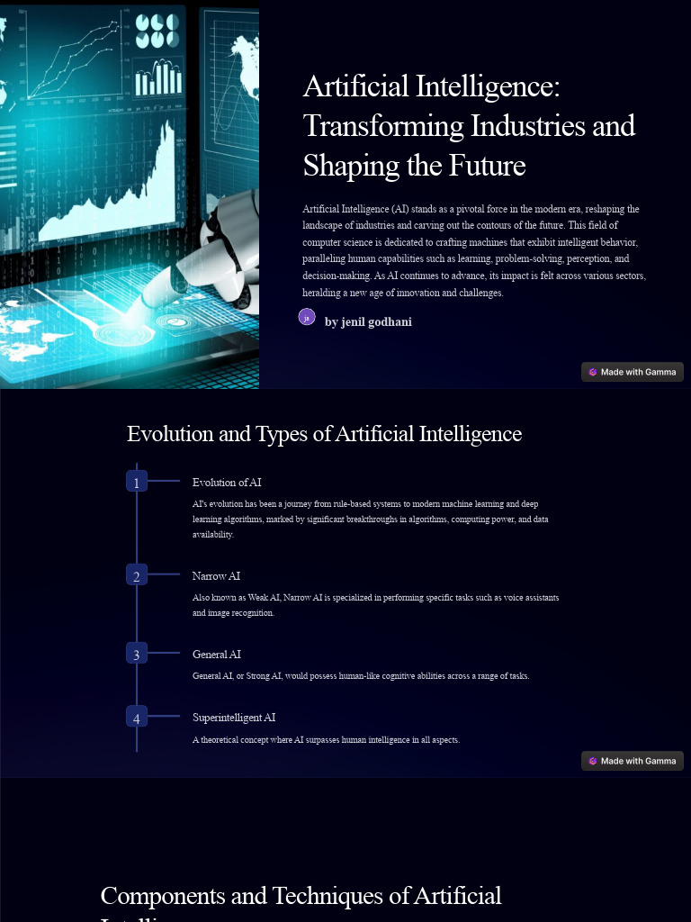 Artificial Intelligence Transforming Industries And Shaping The Future Pdf Artificial