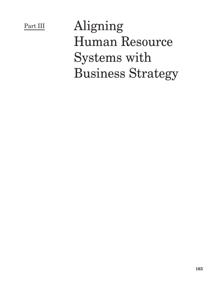 Aligning HR System With Bussines Strategy | PDF