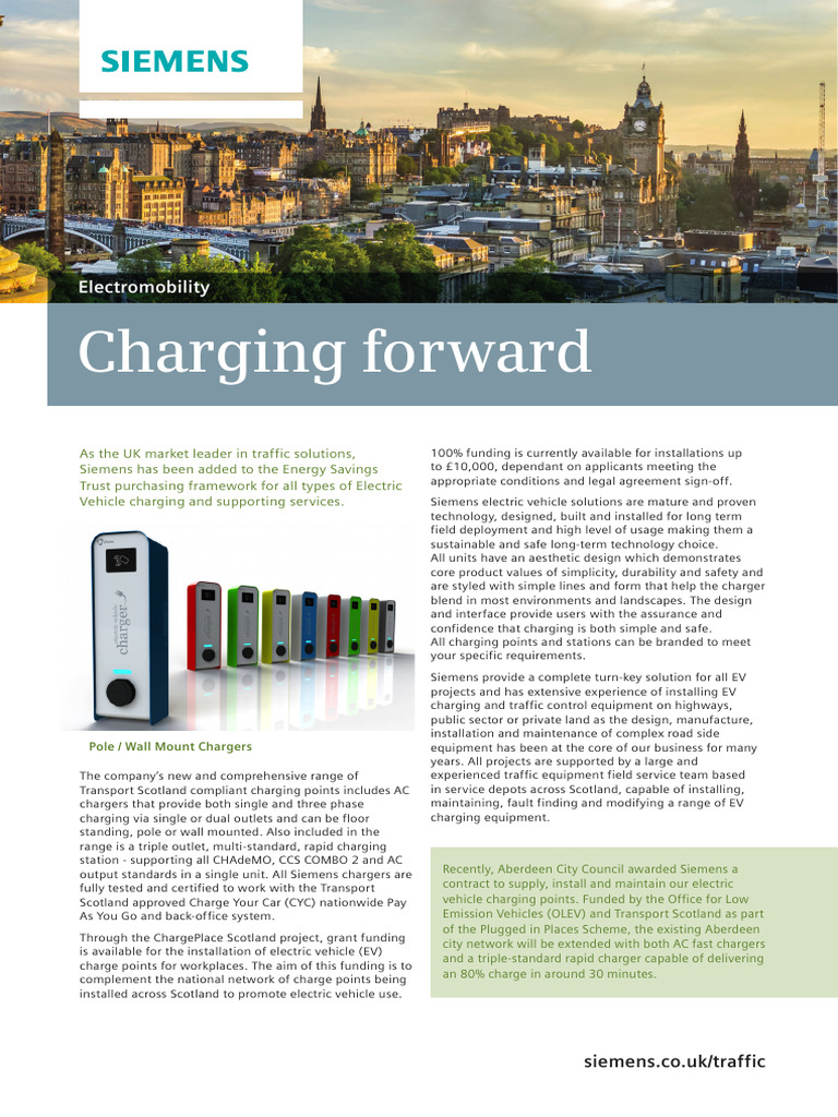 Siemens Charging Forward Brochure Est-Framework | PDF | Electric ...