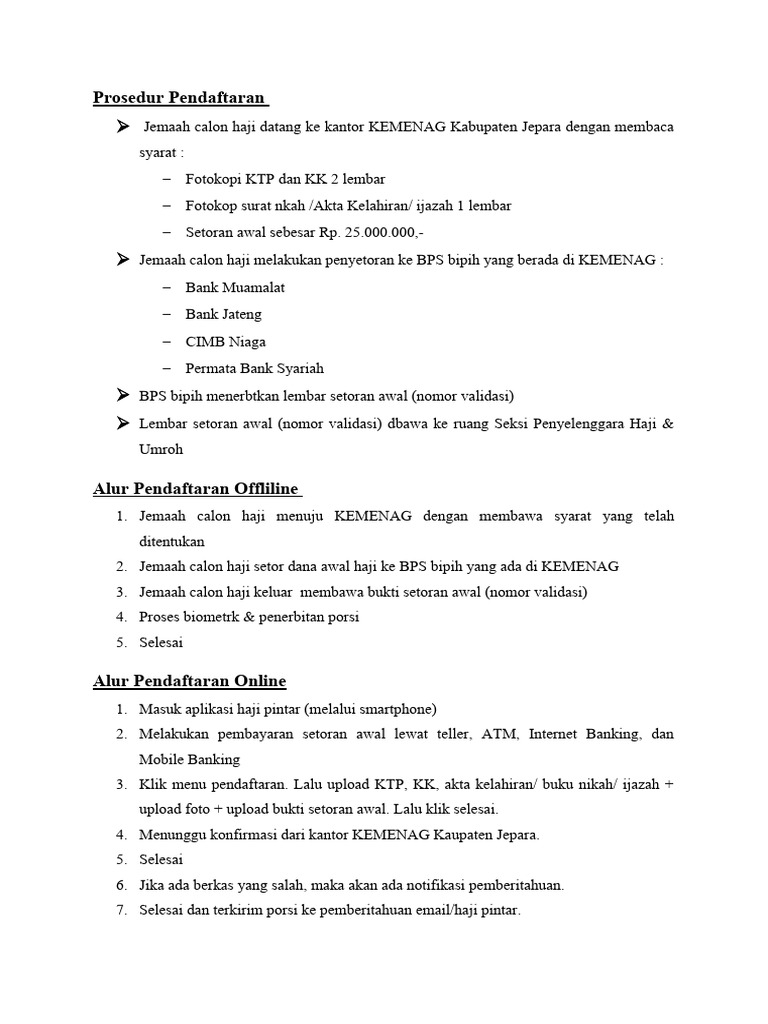 Prosedur Pendaftaran | PDF | Pengelolaan Keuangan & Uang