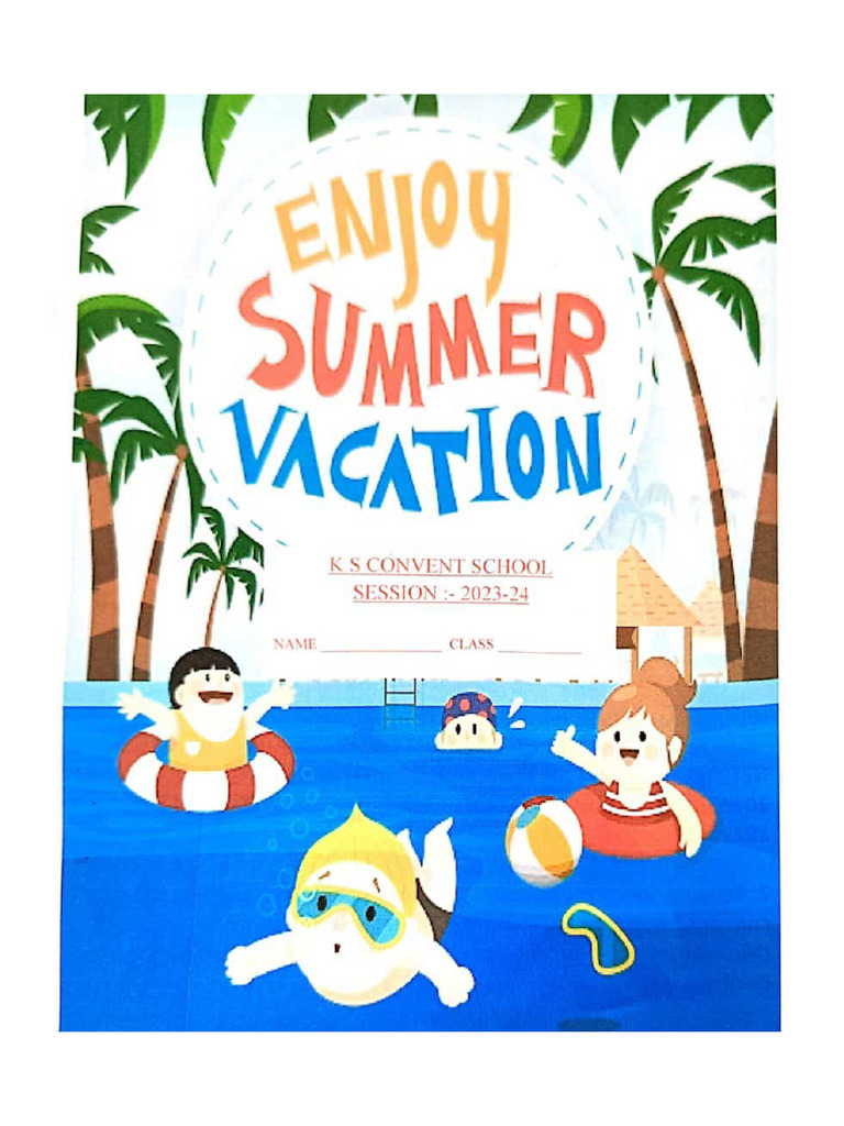 Summer Vacation Homework Of Class Vii Pdf