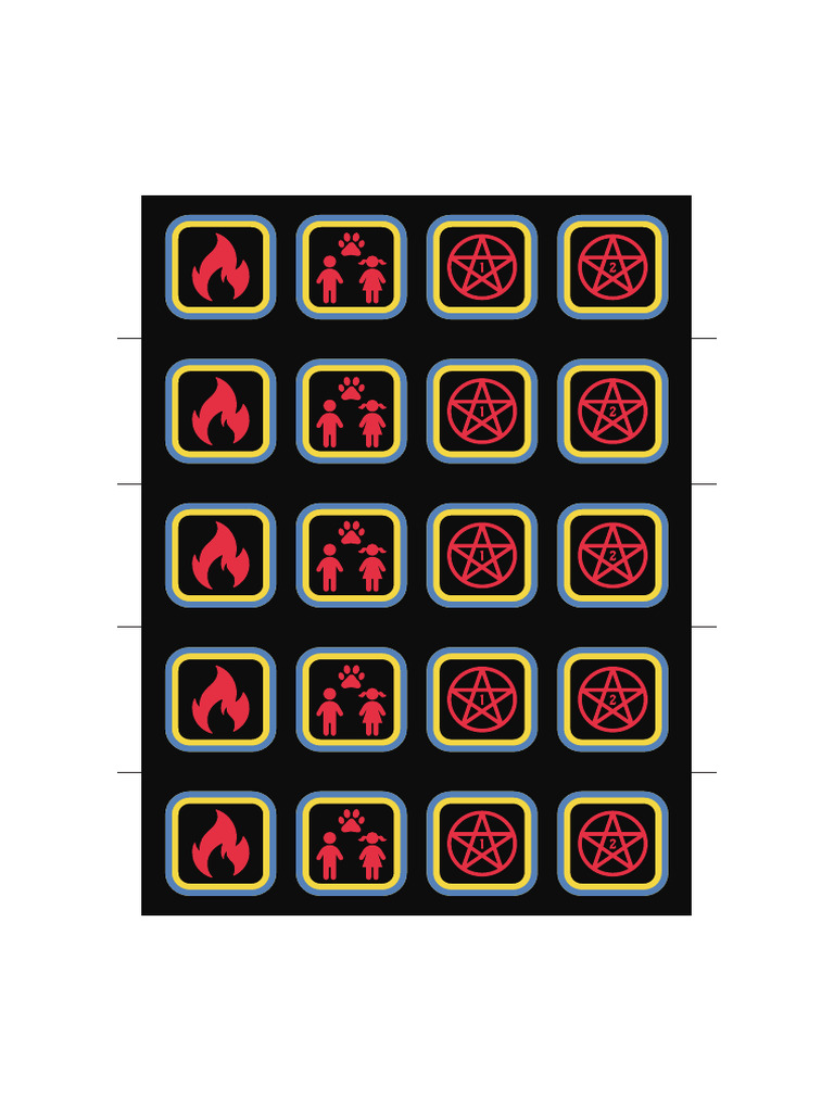 Lets Summon Demons Gameboard | PDF