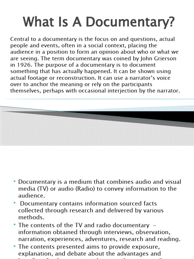 Documentary Script | PDF | Documentary Film | Narration