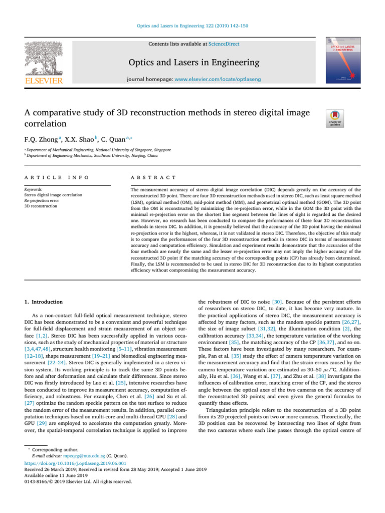 Zhong Et Al. - 2019 - A Comparative Study of 3D Reconstruction Methods ... Zhong Et Al. - 2019 - A Comparative Study of 3D Reconstruction Methods ...