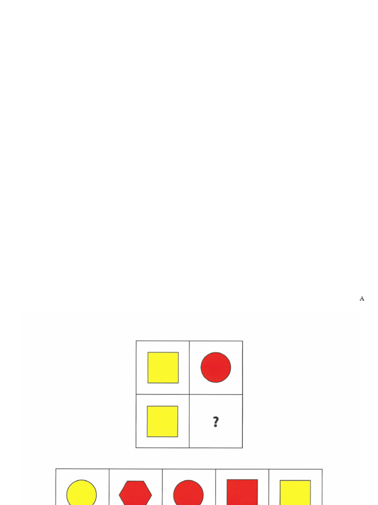 Láminas de WISC-V (Matrices) | PDF