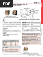 SPD910 - Technical Datasheet | PDF | Switch | Pressure Measurement