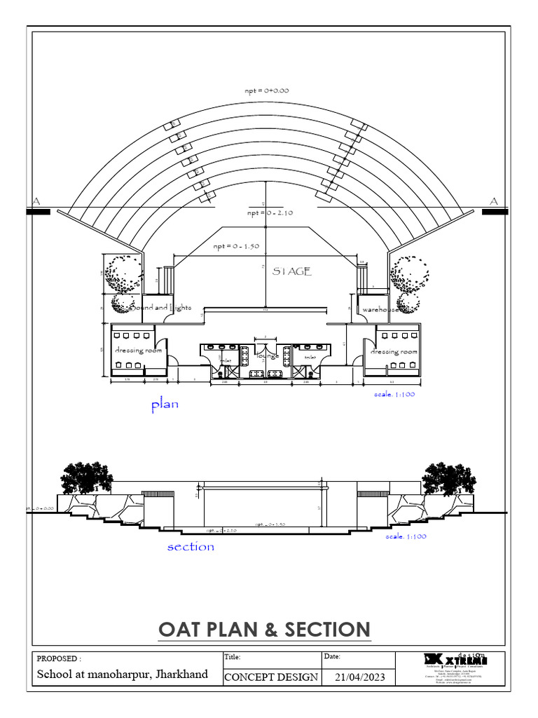 Ar - 107 - Oat Plan & Section | PDF