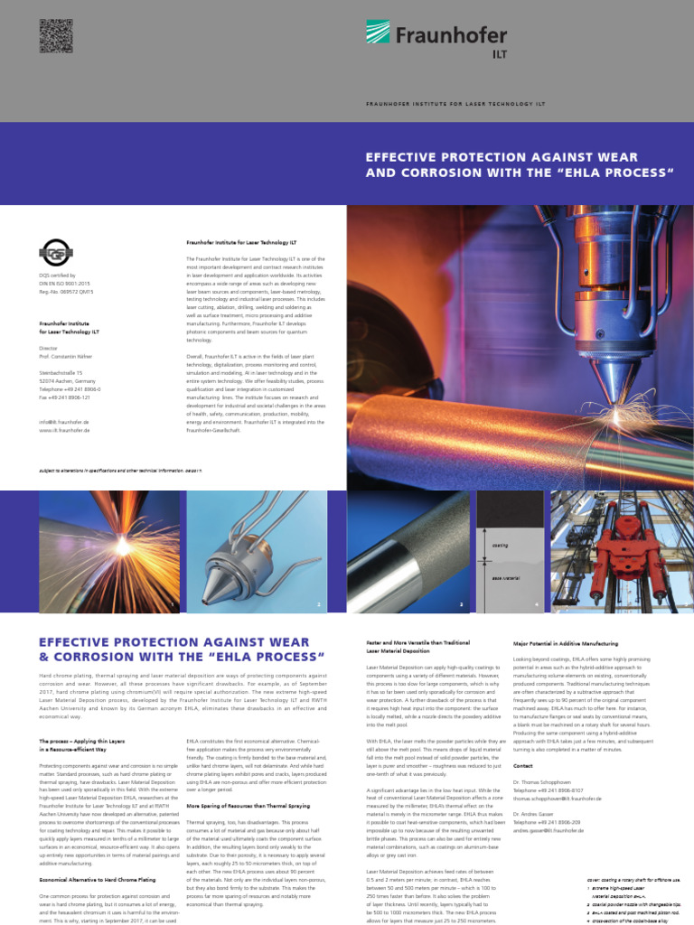 EHLA: Efficient Wear & Corrosion Protection | PDF