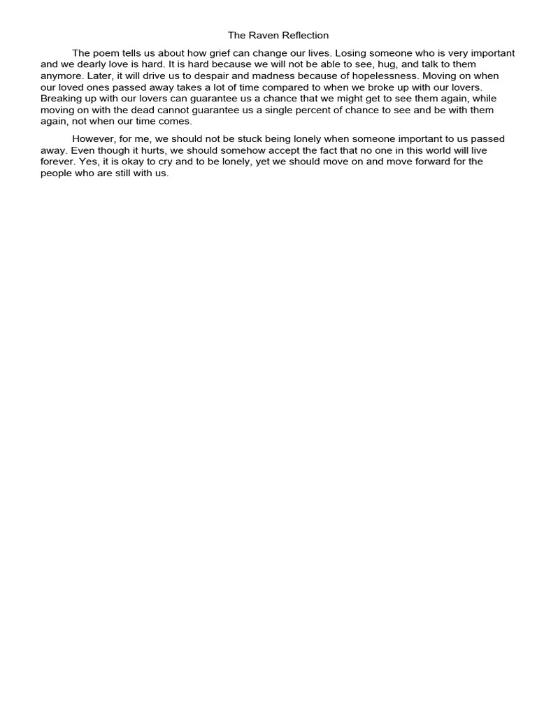 The Raven Reflection | PDF