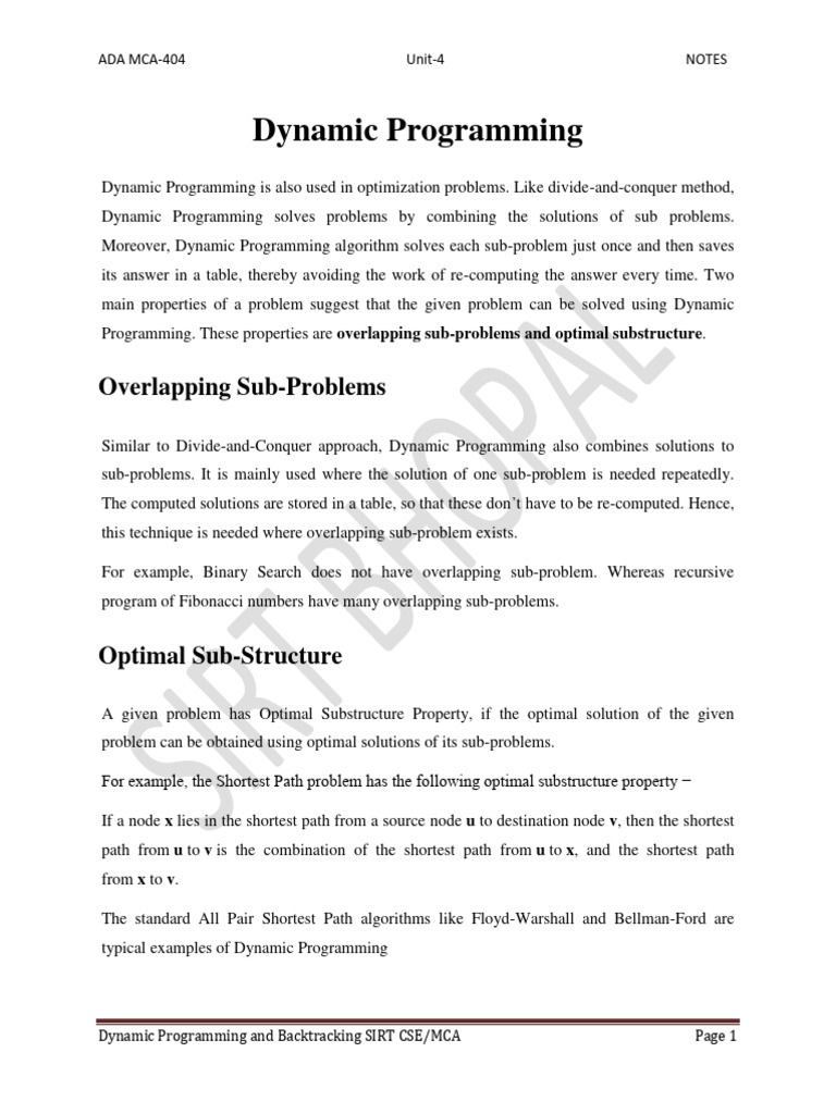 CC 1 | Download Free PDF | Dynamic Programming | Matrix (Mathematics)