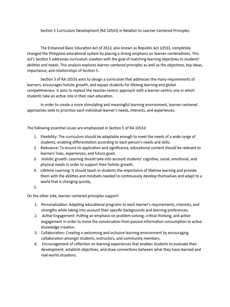 Educ 105 Doc Analysis | PDF | Career & Growth