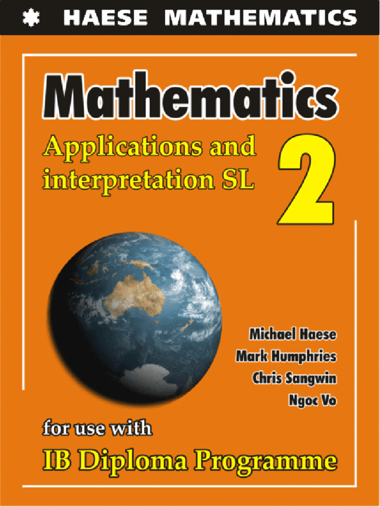 Mathematics Applications And Interpretations Sl 2 Orange Book Differentiation Ch 10 11 12