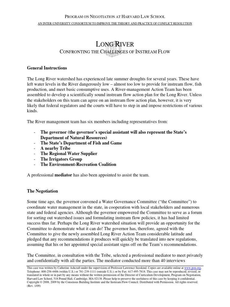 General Instructions | PDF | River | Water