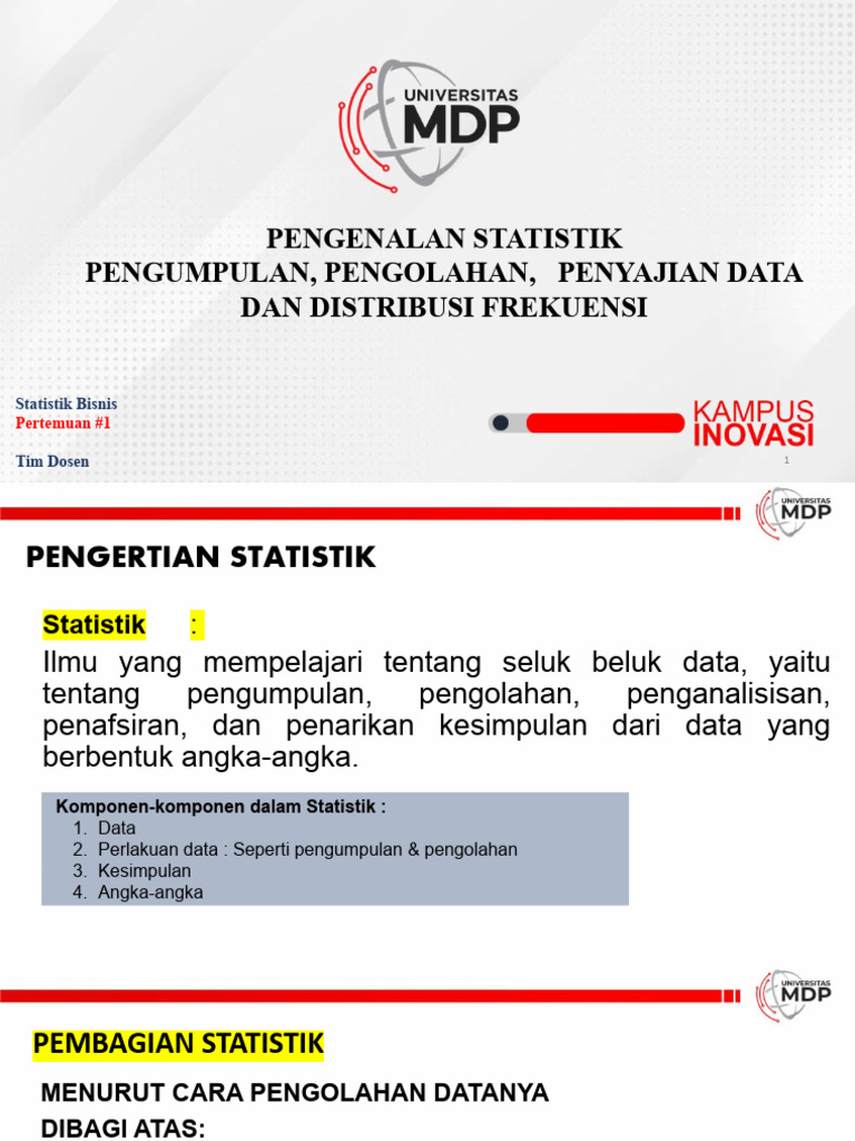 Pengenalan Statistik Bisnis | PDF | Karier & Perkembangan