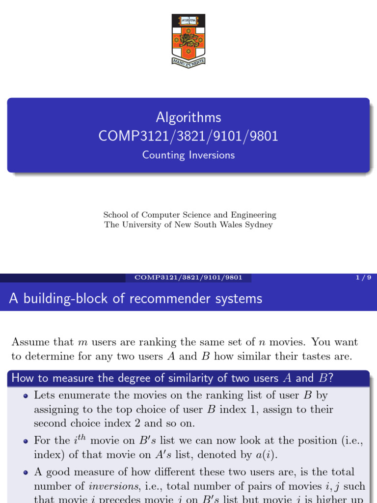 CIN Counting Inversions | PDF | Computing | Mathematical Logic CIN Counting Inversions | PDF | Computing | Mathematical Logic