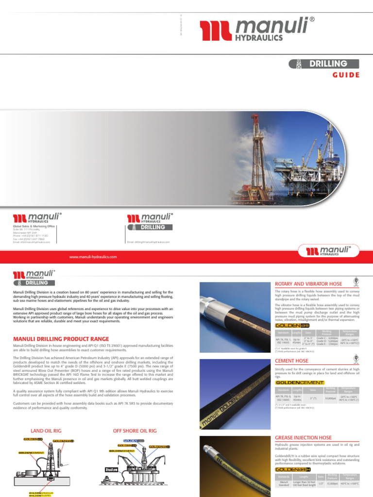 Drilling Brochure 8pp English | PDF | Drilling Rig | Oil Well
